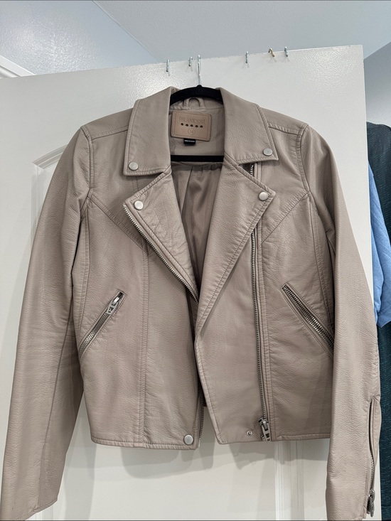 Blank NYC | Jackets & Coats | Blank Nyc Neutral Taupe Leather Moto ...